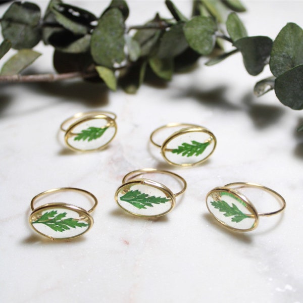 Fern Resin Ring - Etsy