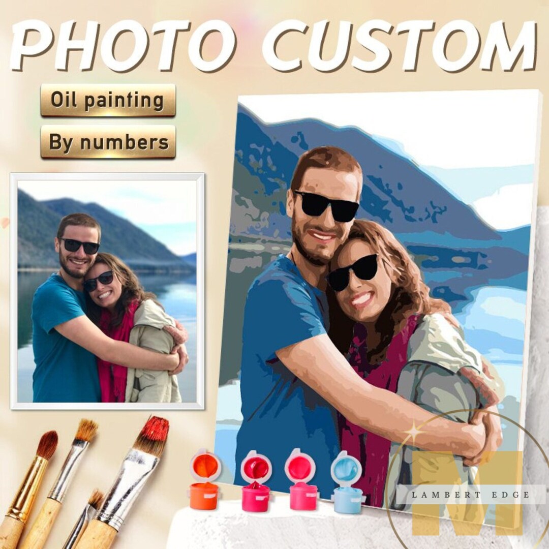 Custom Paint by Number Custom Portrait Customized Acrylic - Etsy