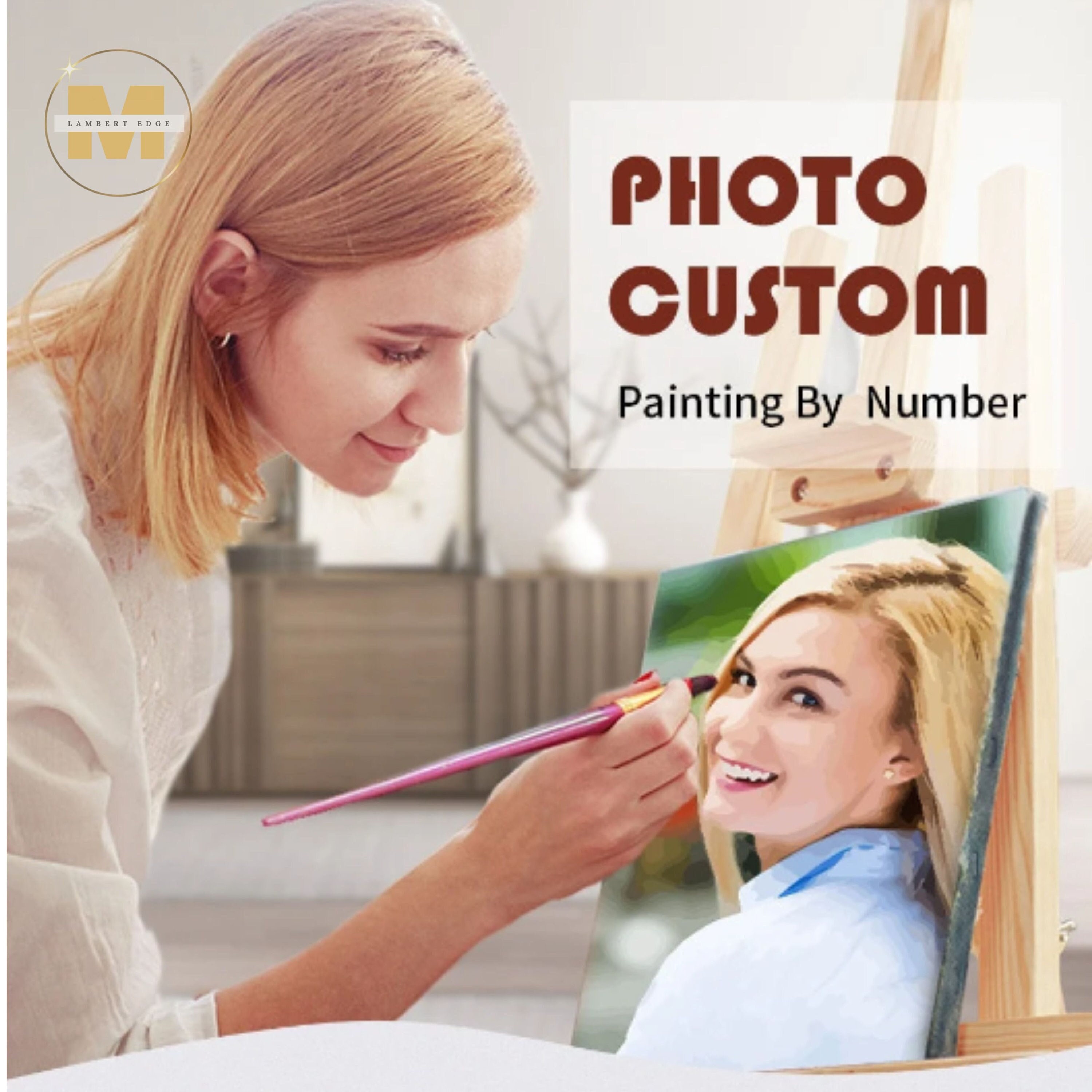 Custom Paint by Number,custom Painting From Photo, Paint by Number Kit, Personalized Paint Your ...