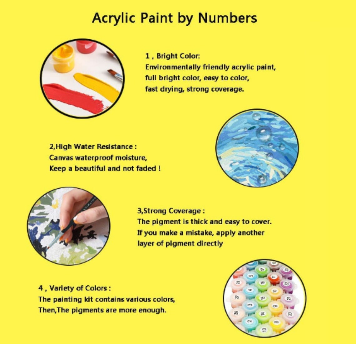 Abstract Flower Paint by Numbers Kit Numbers Kits for Adults Canvas ...