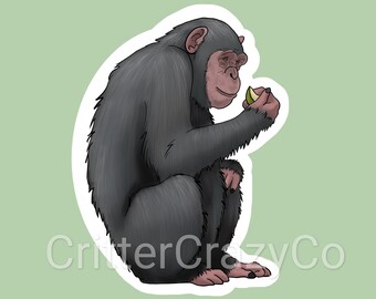 Monkey Stickers, Set 24 Stickers, Christmas Stickers, Journal Sticker ...