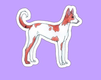 Podenco Ibicenco Wire Haired With Hare Dog Silhouette - Etsy