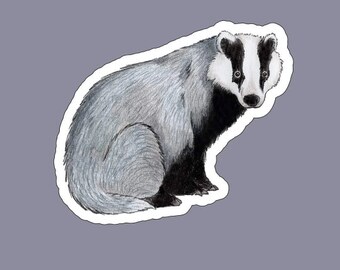 Badger Car Sticker - Etsy