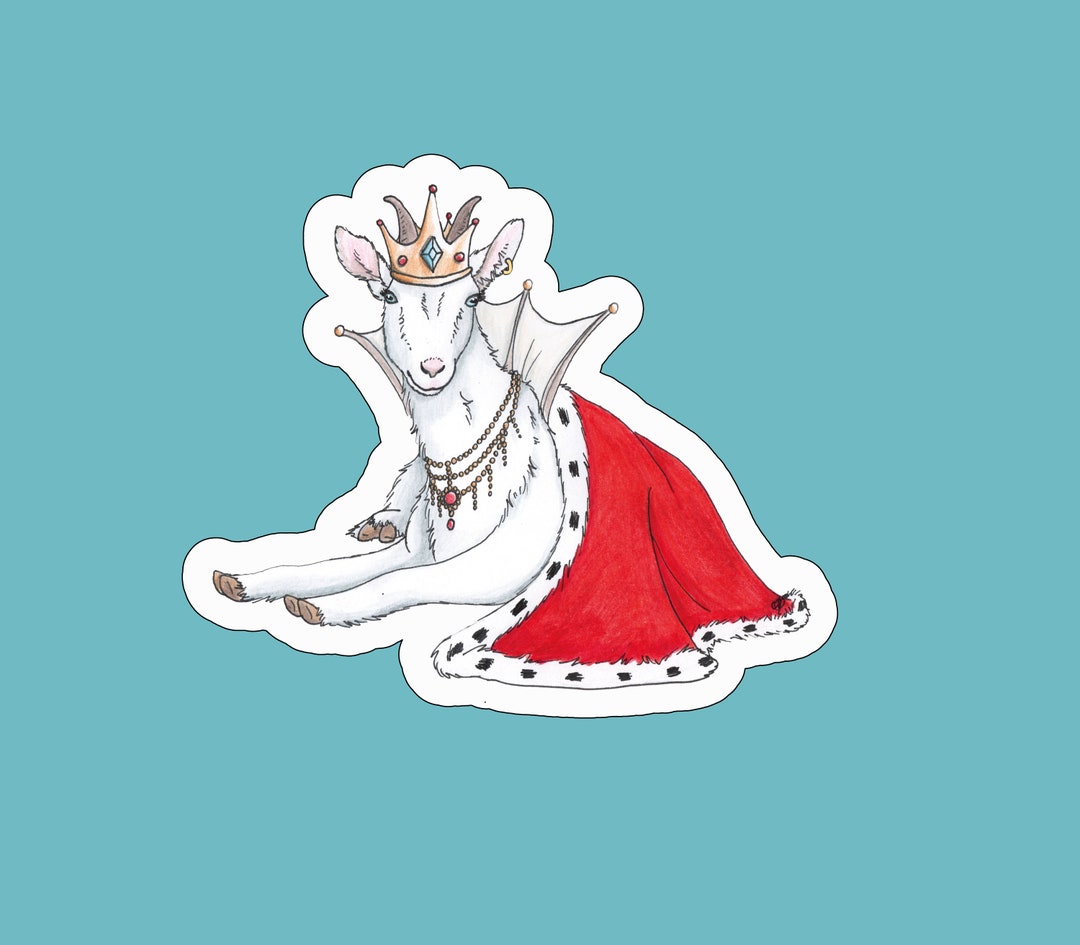 Queen Goat Sticker - Etsy