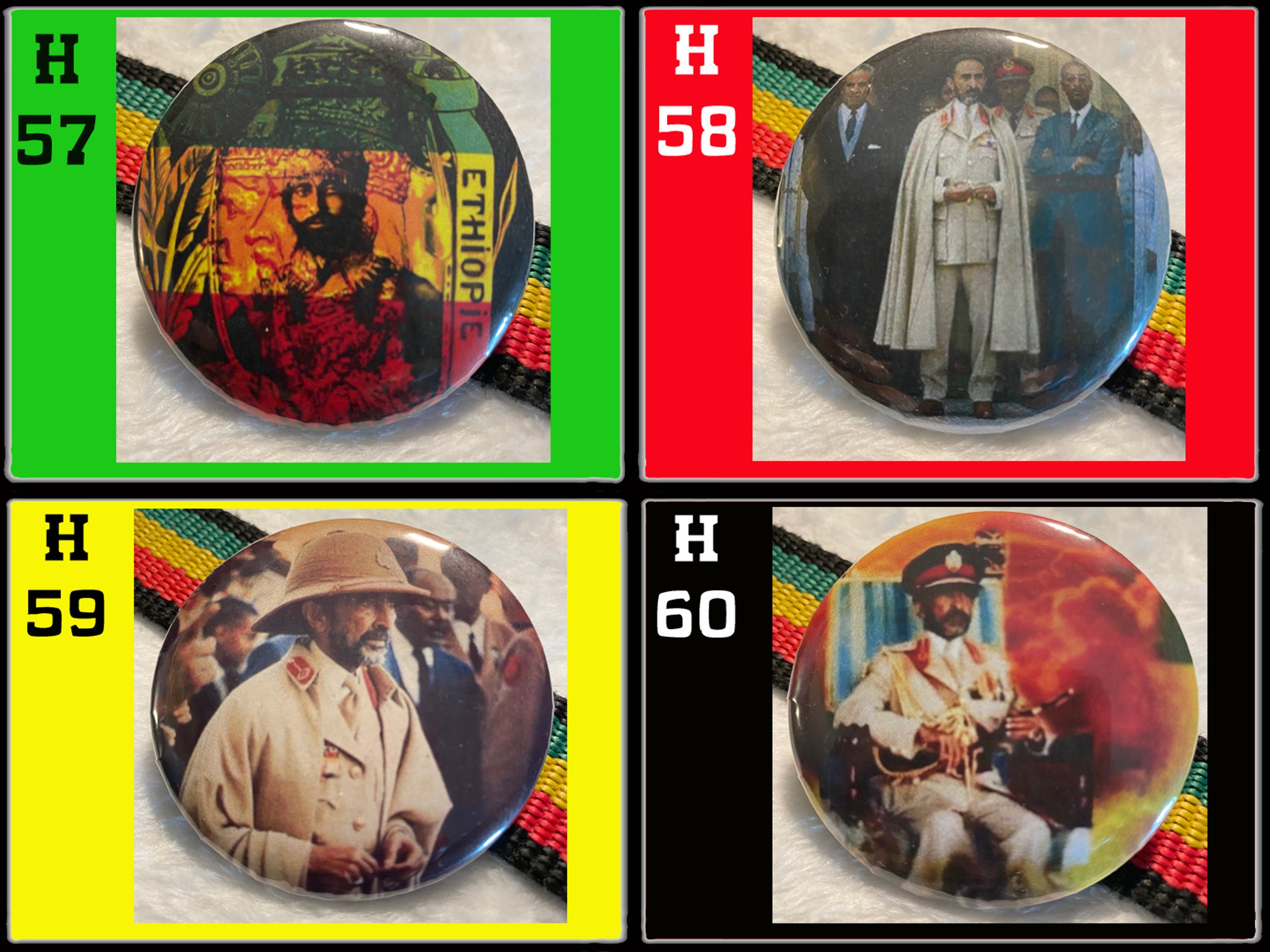 HIM Haile Selassie I Rastafari Pins Badges Buttons Page #4 - Etsy