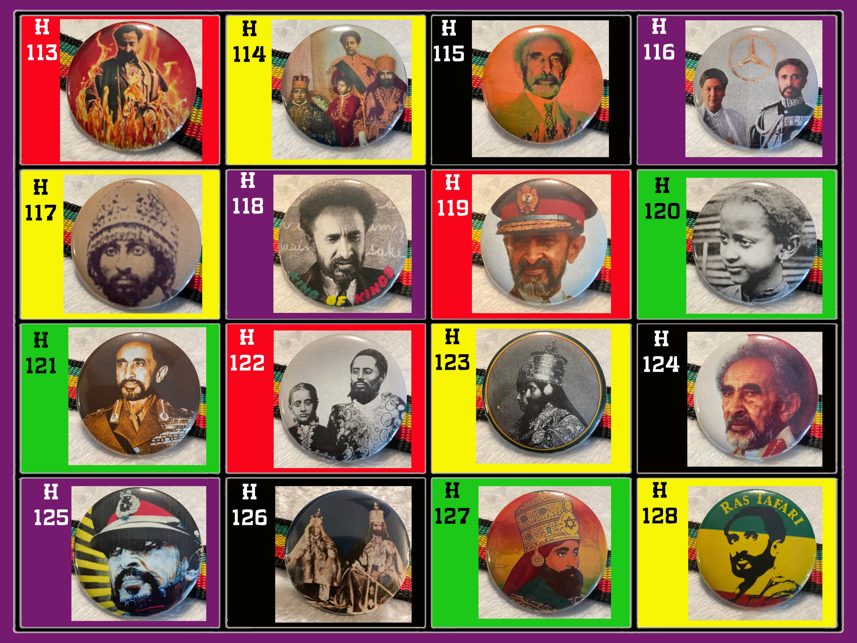 HIM Haile Selassie I Rastafari Pins Badges Buttons Page #8 - Etsy