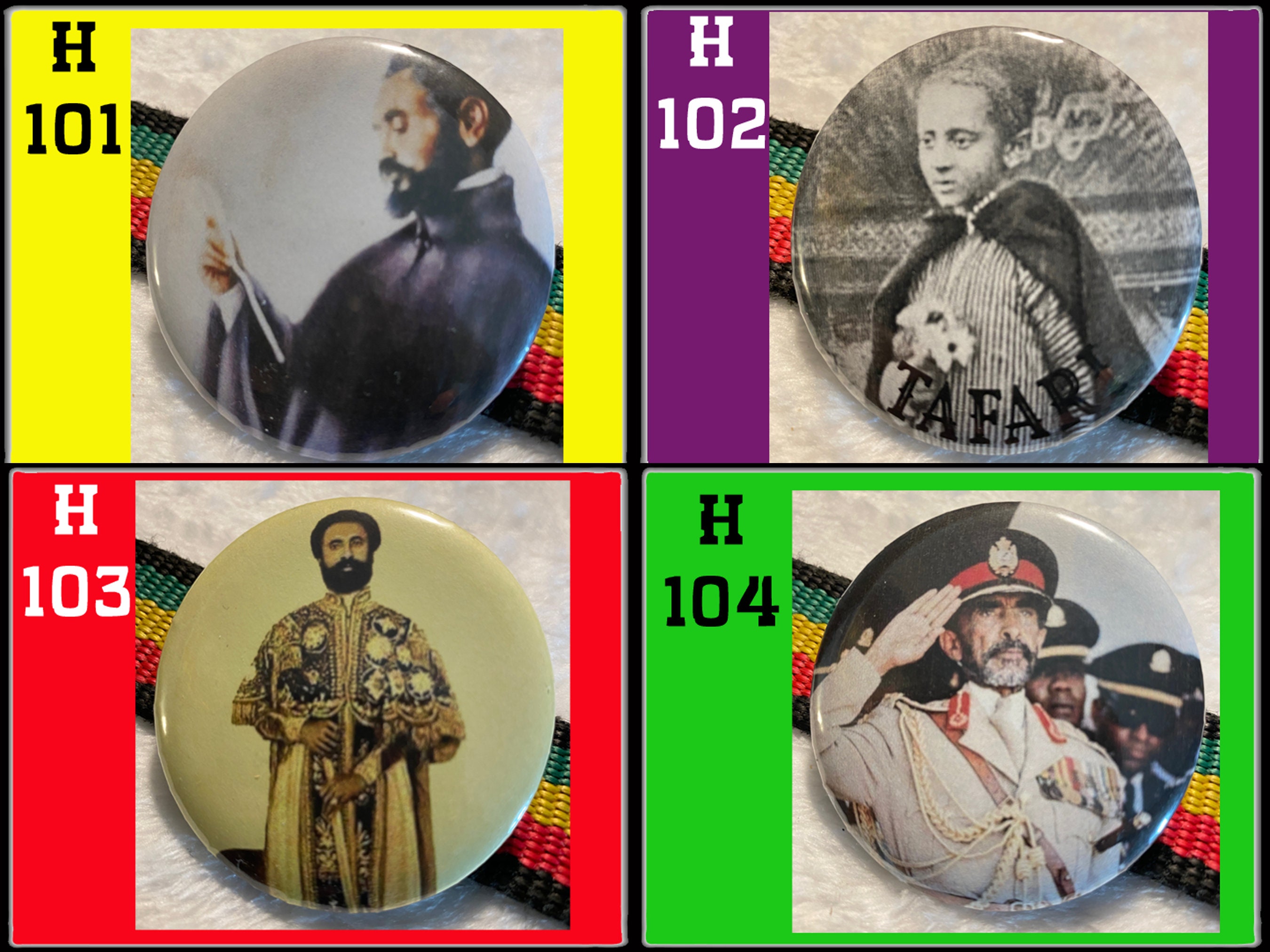 HIM Haile Selassie I Rastafari Pins Badges Buttons Page #7 - Etsy