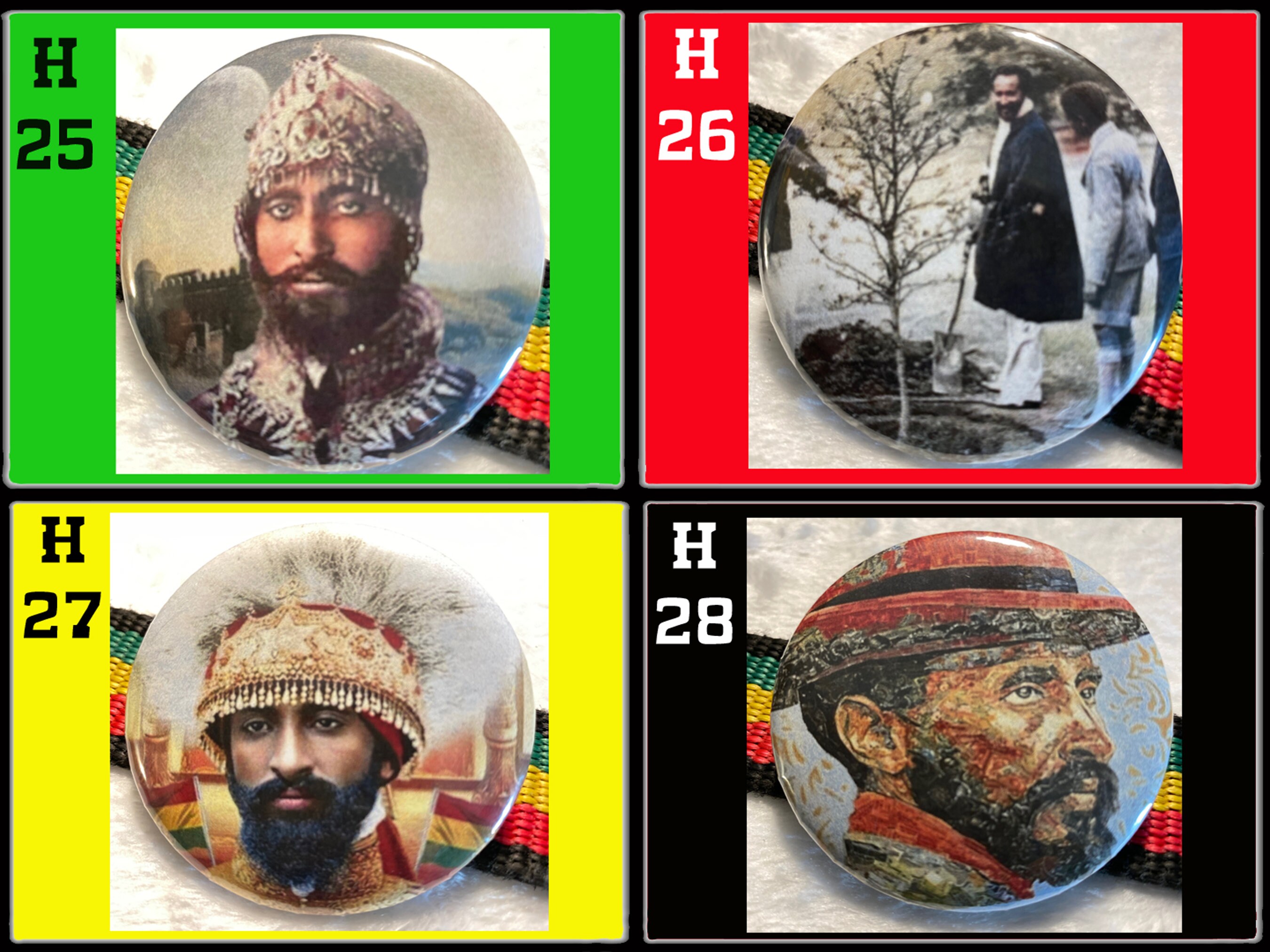 HIM Haile Selassie I Rastafari Pins Badges Buttons Page #2 - Etsy