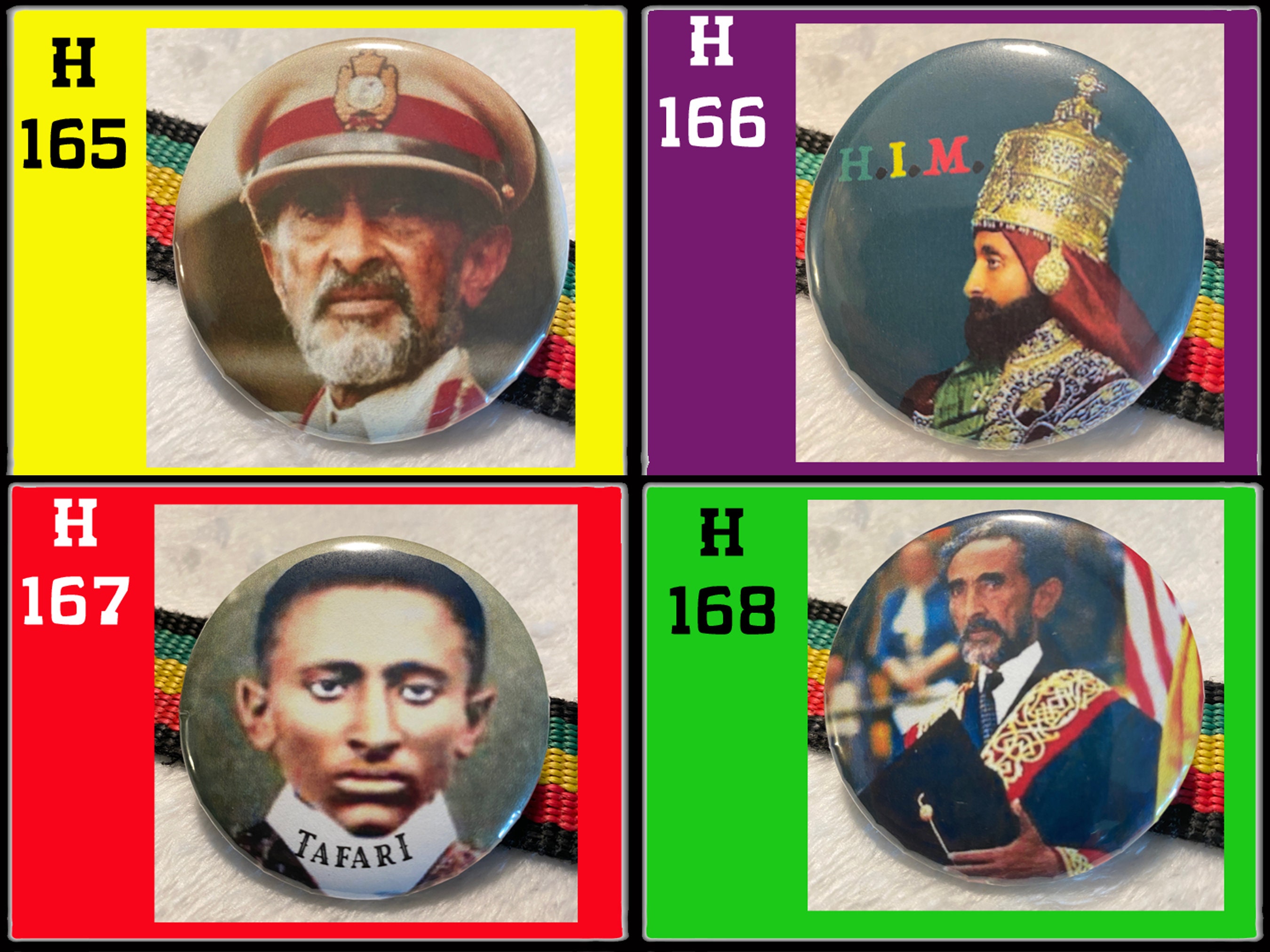 HIM Haile Selassie I Rastafari Pins Badges Buttons Page #11 - Etsy