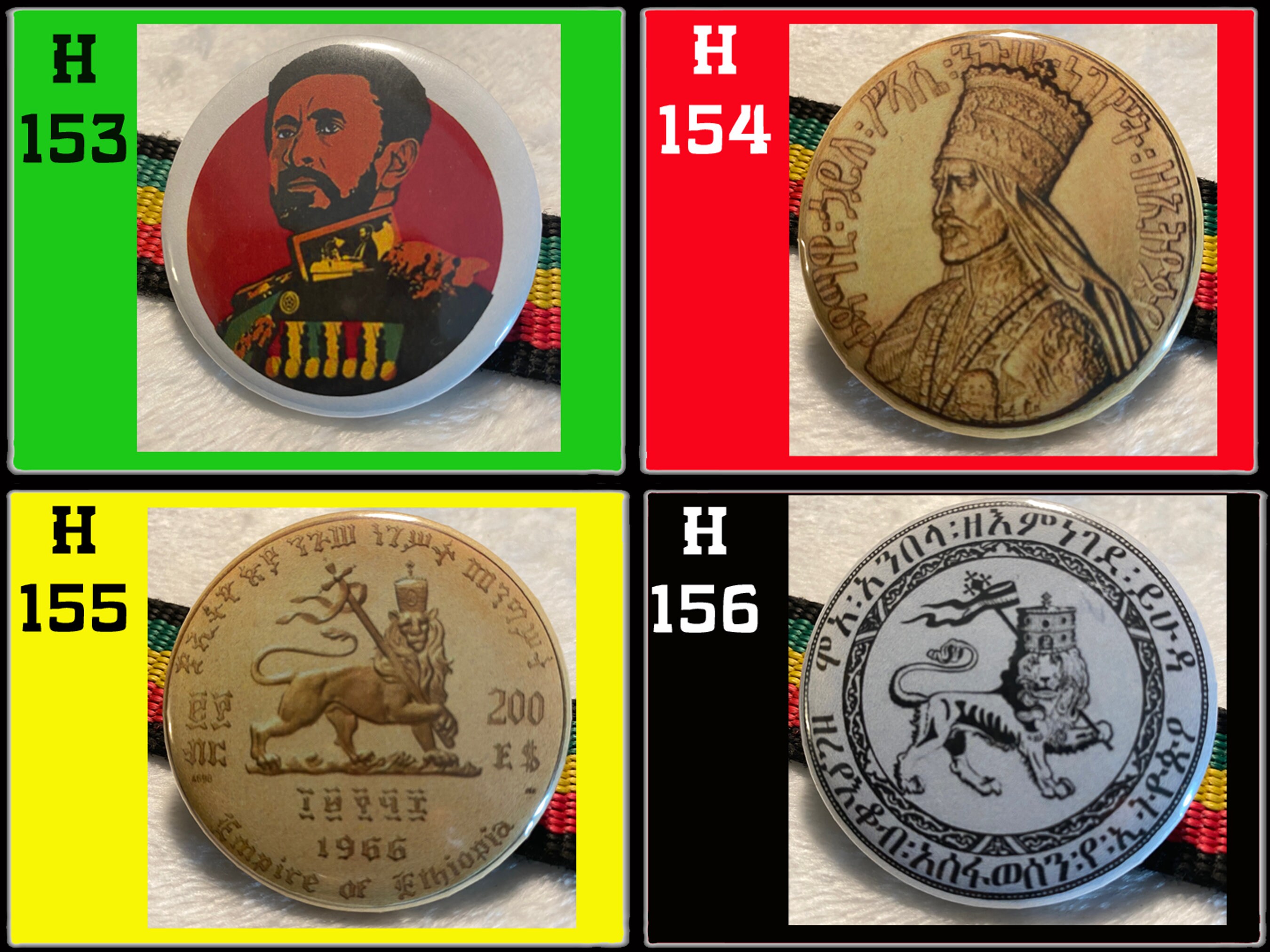 HIM Haile Selassie I Rastafari Pins Badges Buttons Page #10 - Etsy