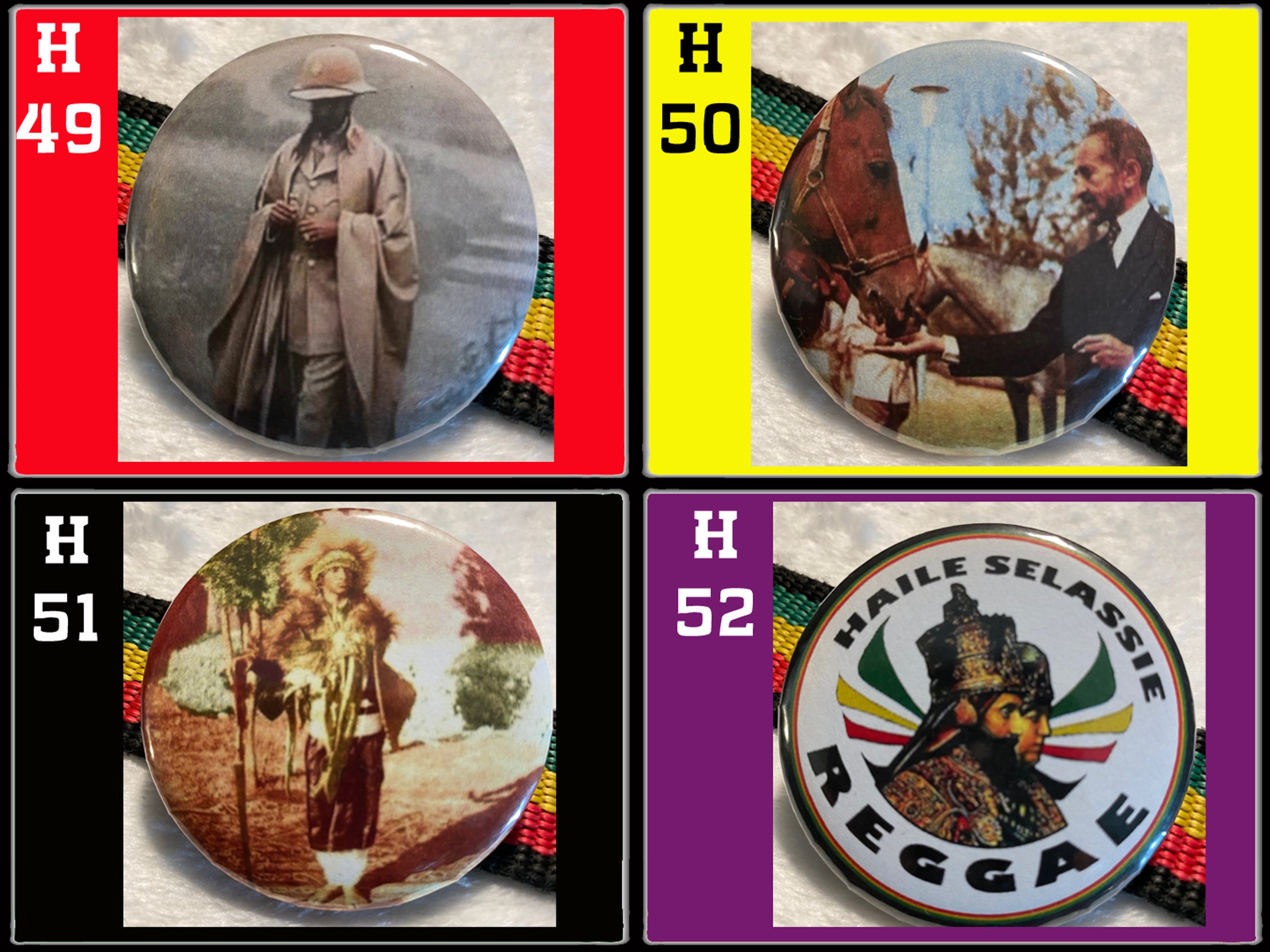 HIM Haile Selassie I Rastafari Pins Badges Buttons Page #4 - Etsy