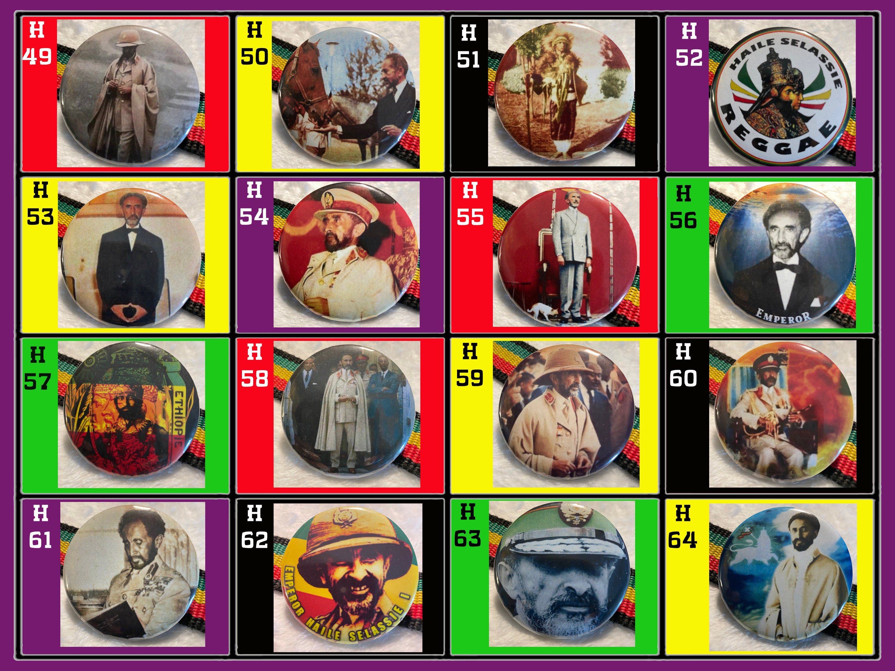 HIM Haile Selassie I Rastafari Pins Badges Buttons Page #4 - Etsy