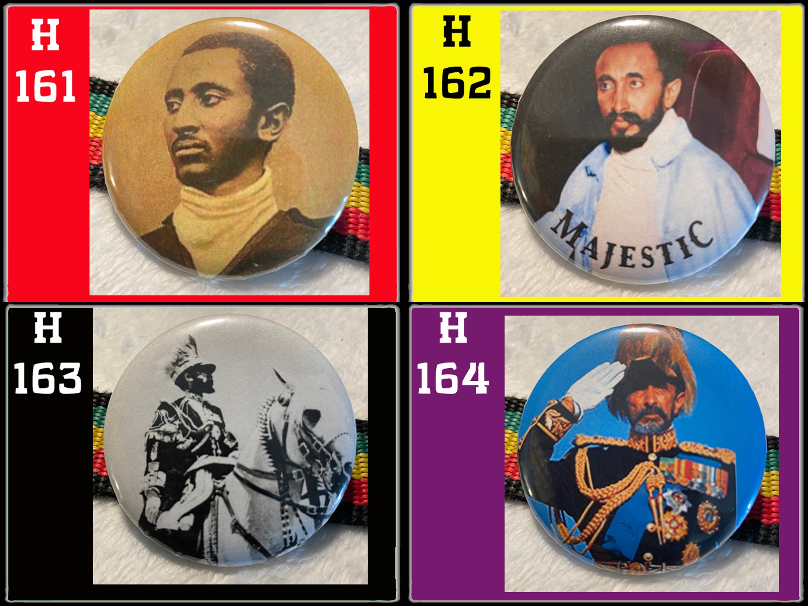 HIM Haile Selassie I Rastafari Pins Badges Buttons Page #11 - Etsy