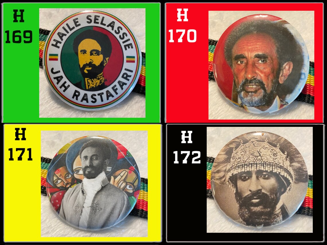 HIM Haile Selassie I Rastafari Pins Badges Buttons Page #11 - Etsy