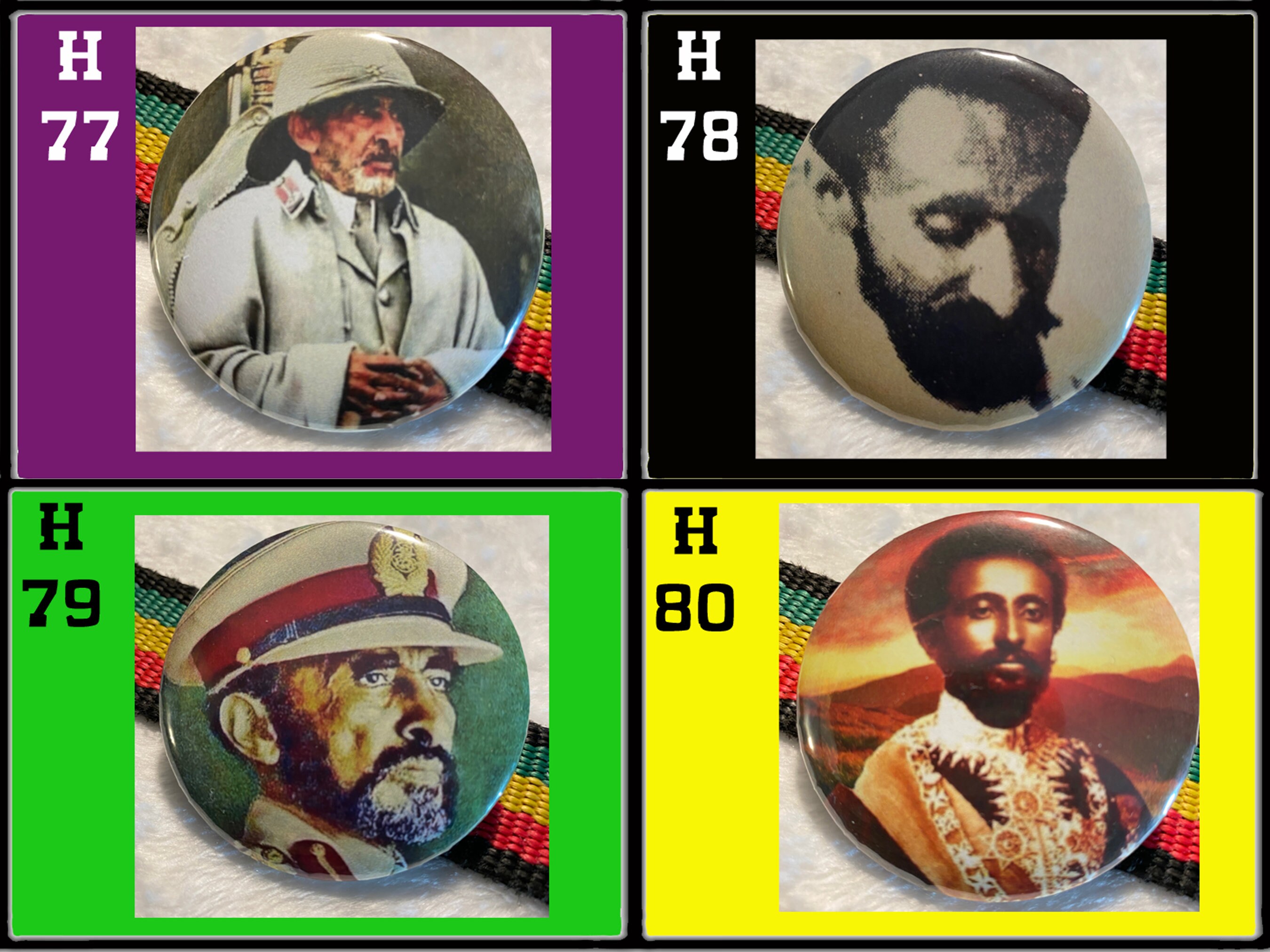 HIM Haile Selassie I Rastafari Pins Badges Buttons Page #5 - Etsy