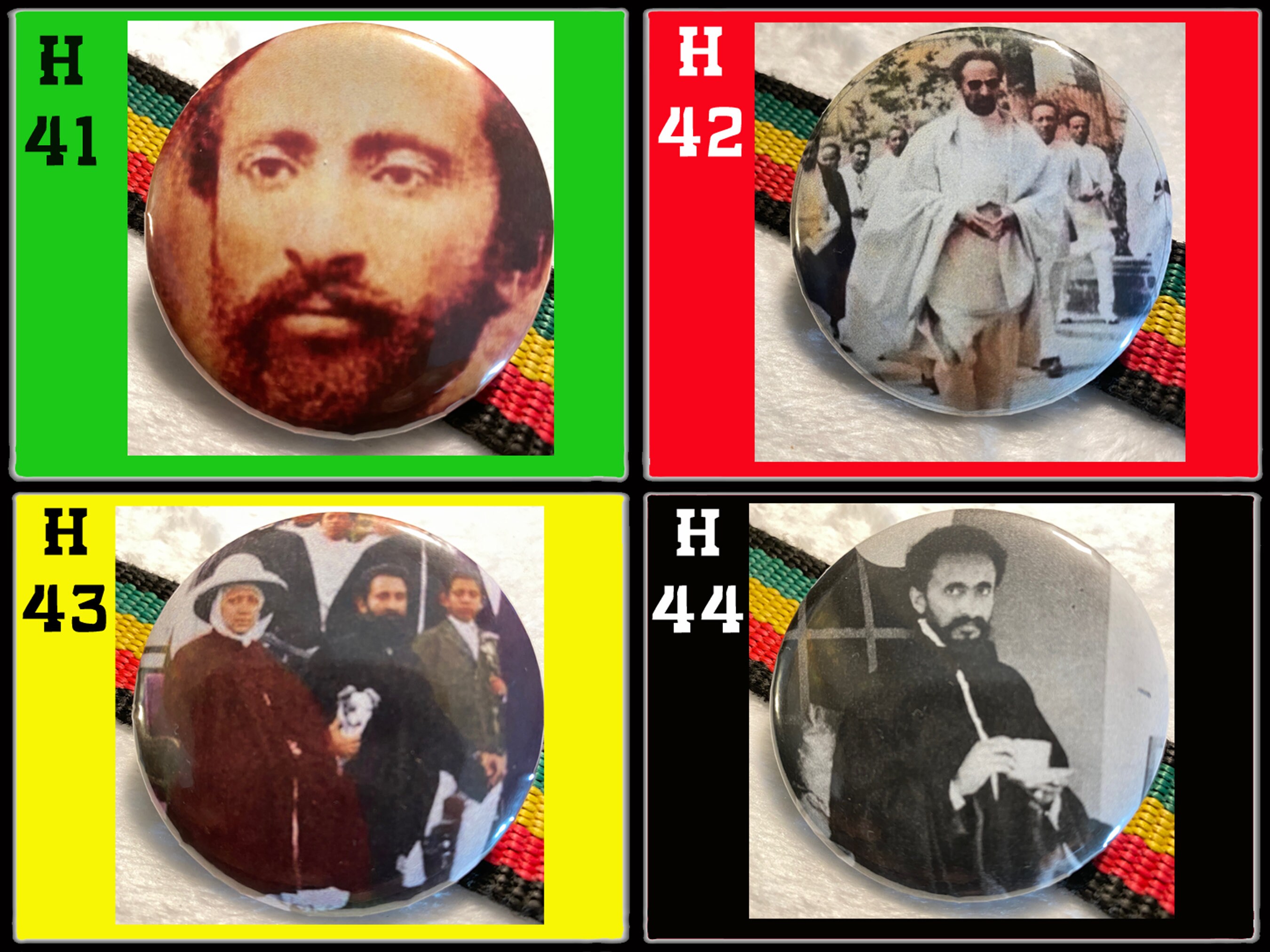 HIM Haile Selassie I Rastafari Pins Badges Buttons Page #3 - Etsy