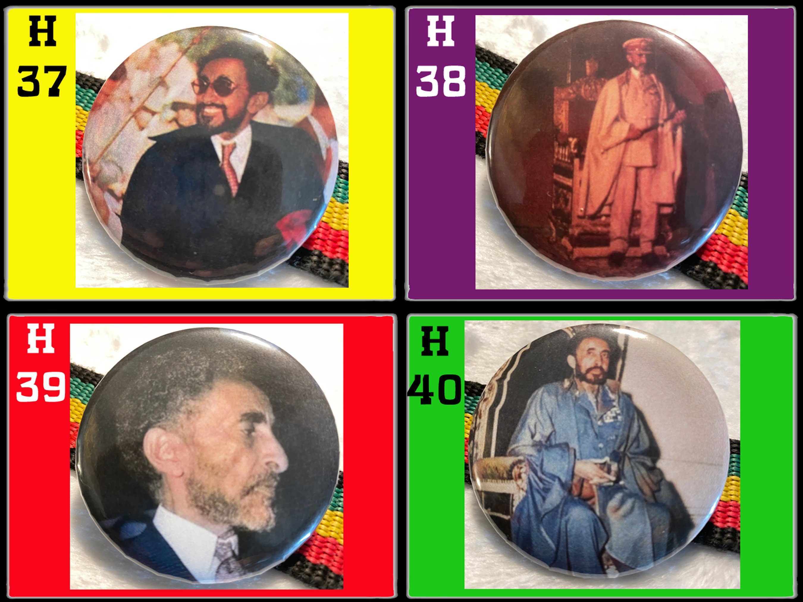 HIM Haile Selassie I Rastafari Pins Badges Buttons Page #3 - Etsy