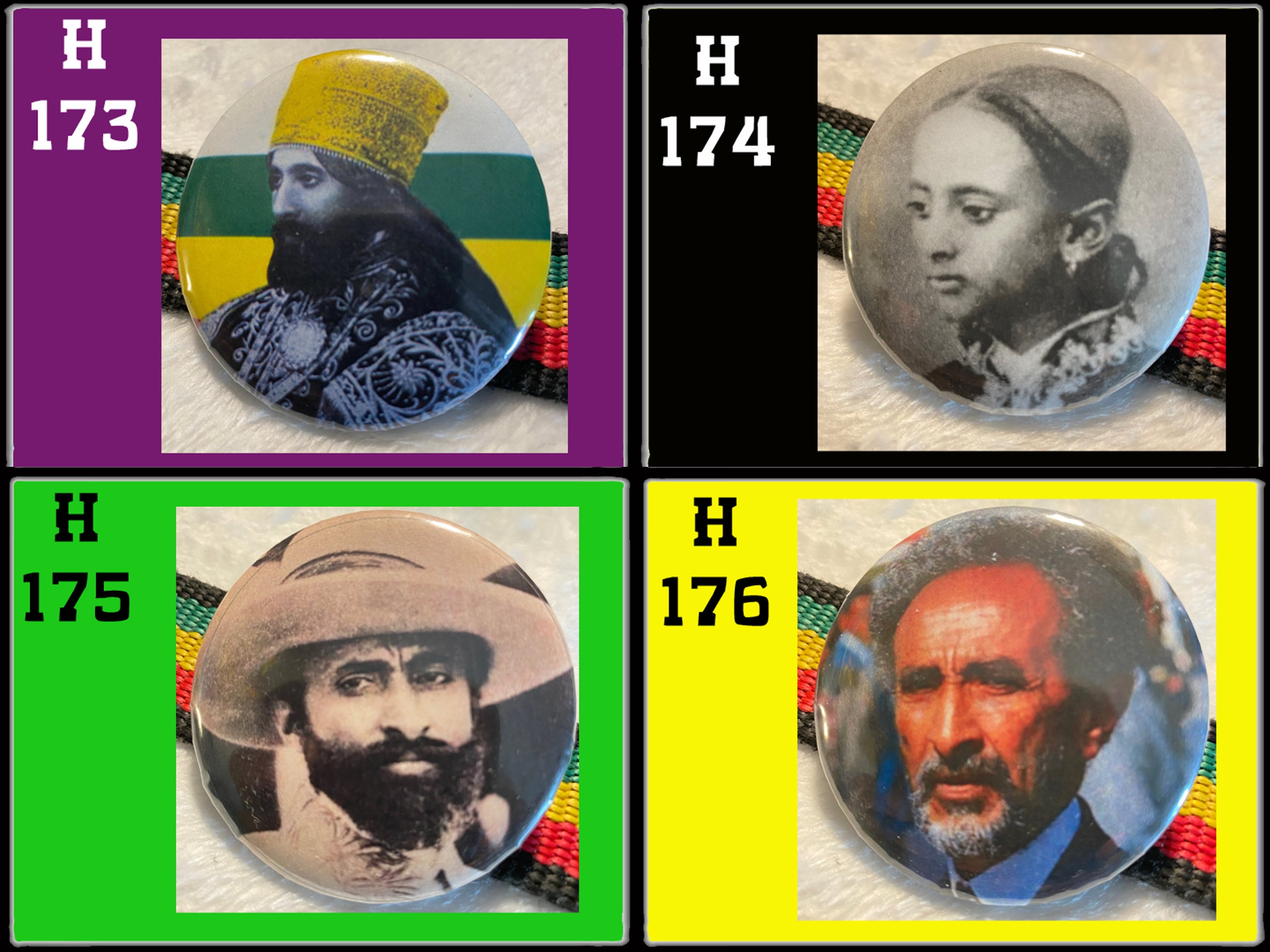 HIM Haile Selassie I Rastafari Pins Badges Buttons Page #11 - Etsy