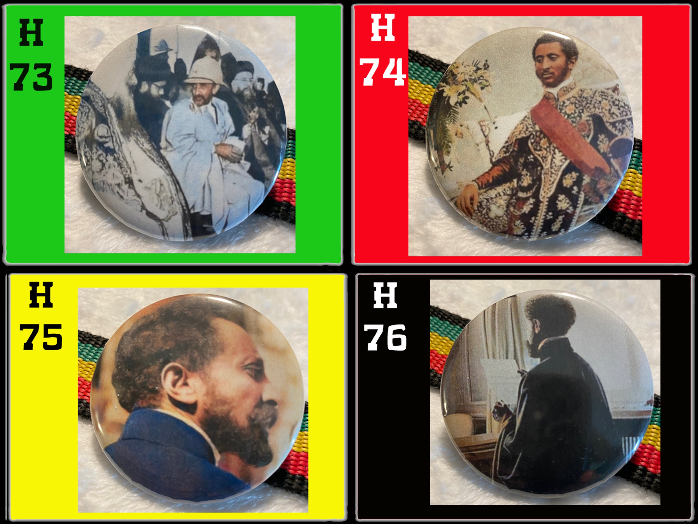 HIM Haile Selassie I Rastafari Pins Badges Buttons Page #5 - Etsy