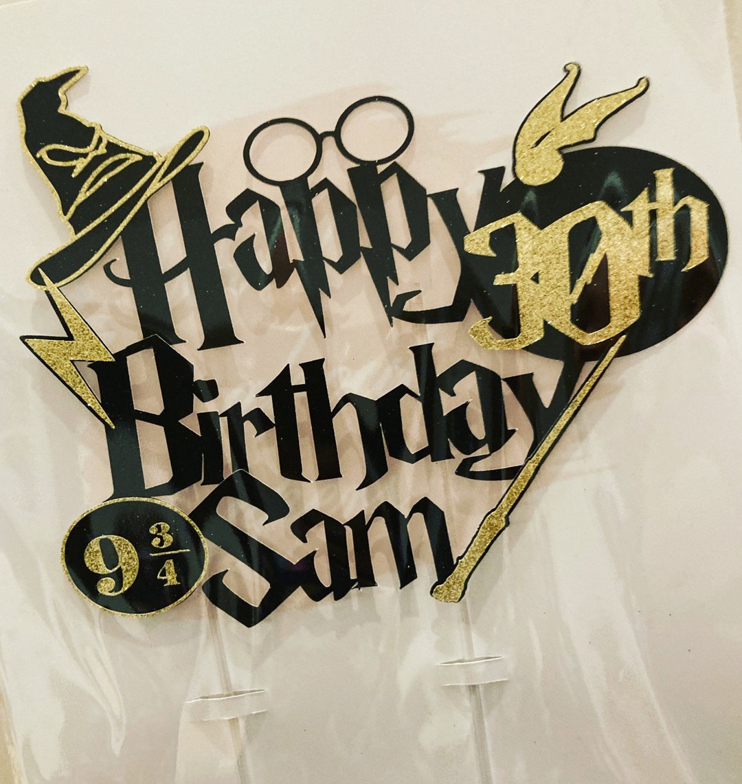 Harry Potter Cake Topper - Etsy