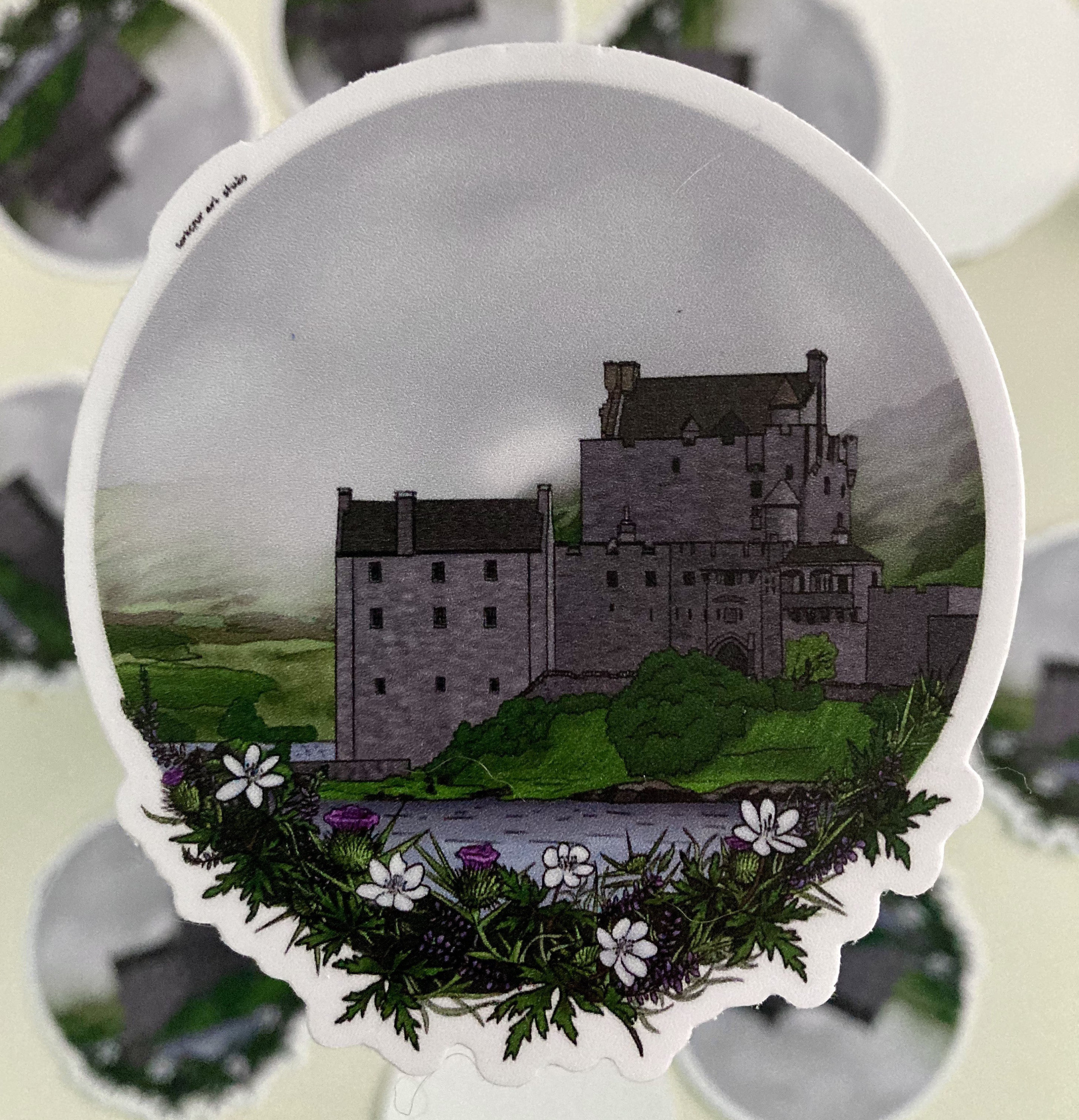 Misty Medieval Castle Sticker Medieval Renaissance Fair Sticker DND ...