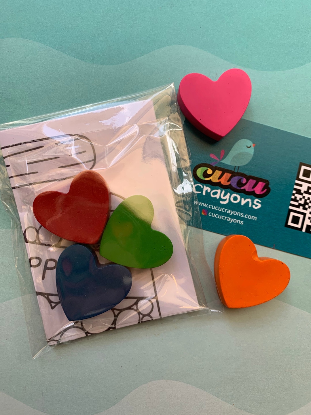 Heart Crayons Classroom Favors | Coloring Page | Party Favor | Goody ...