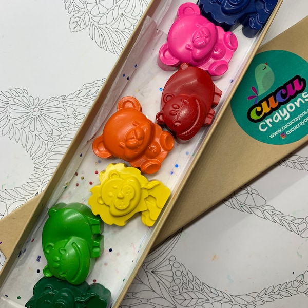 Animal Crayons - Etsy