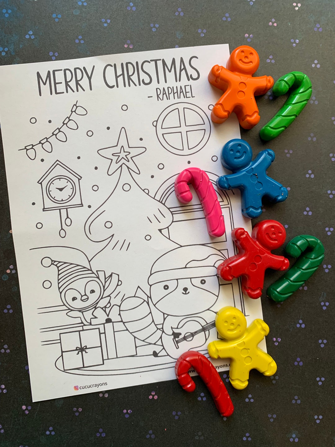 Christmas Crayons | Holiday Crayons | Custom Coloring Page | Classroom ...