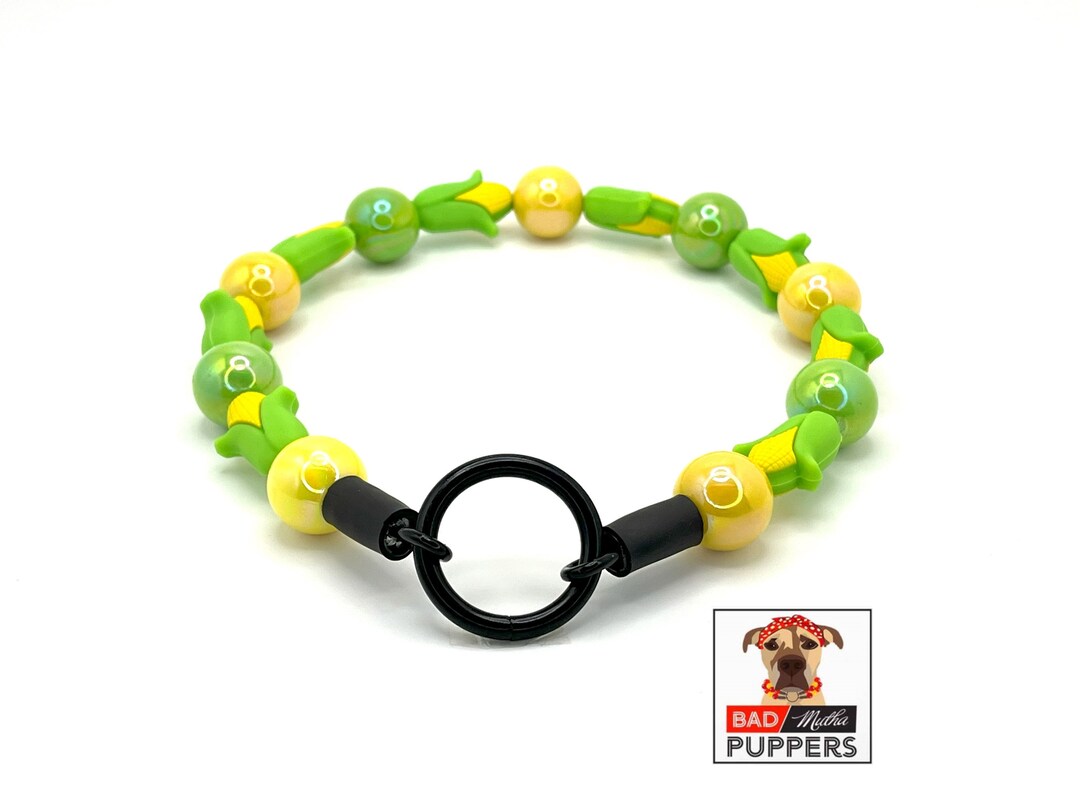 Vegetable Beaded Dog Collar, Boujee Dog Collar, Waterproof Collar, Boho ...