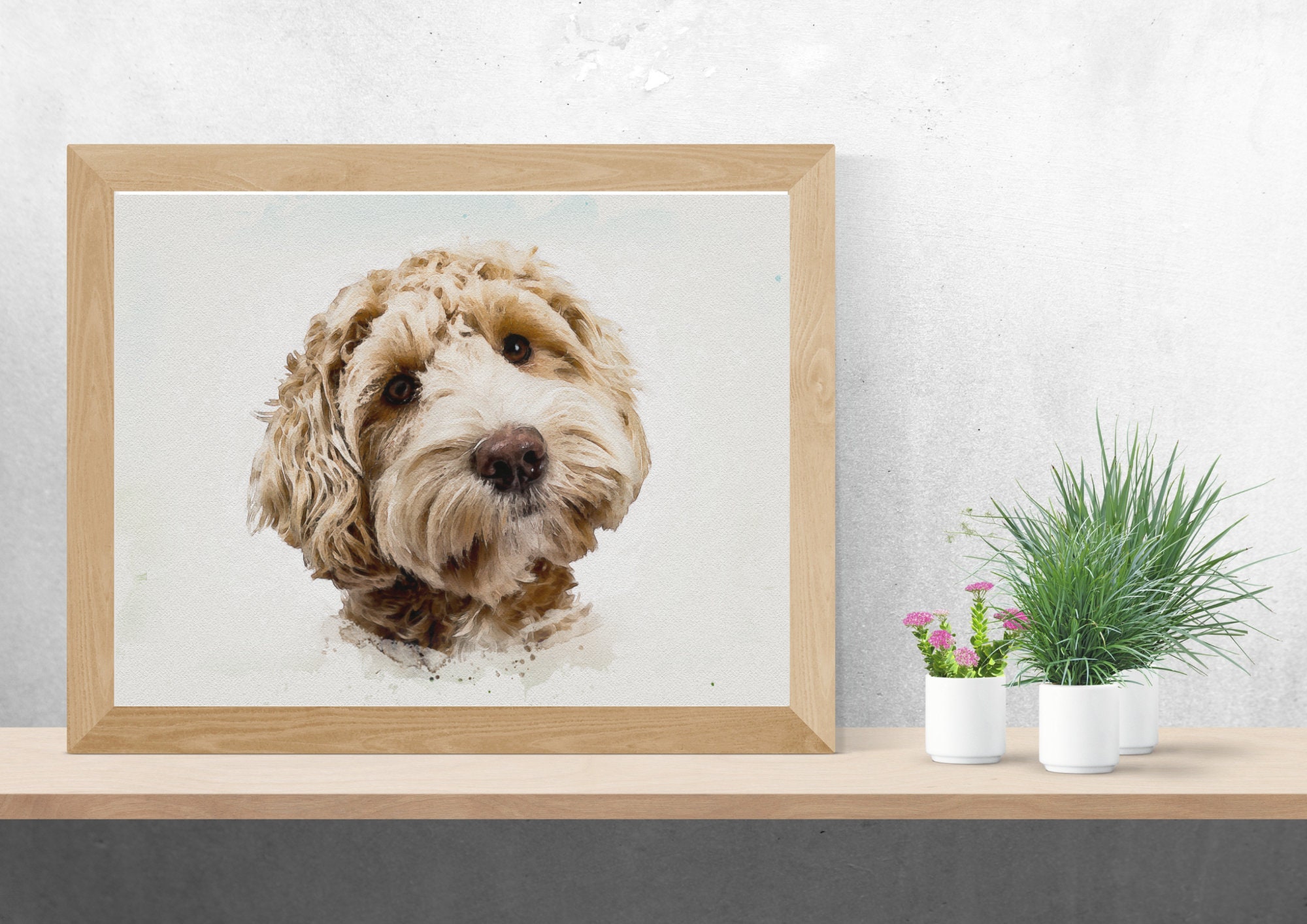 Cockapoo Dog Wall Art Watercolour Print Dog Lover Gift Dog - Etsy