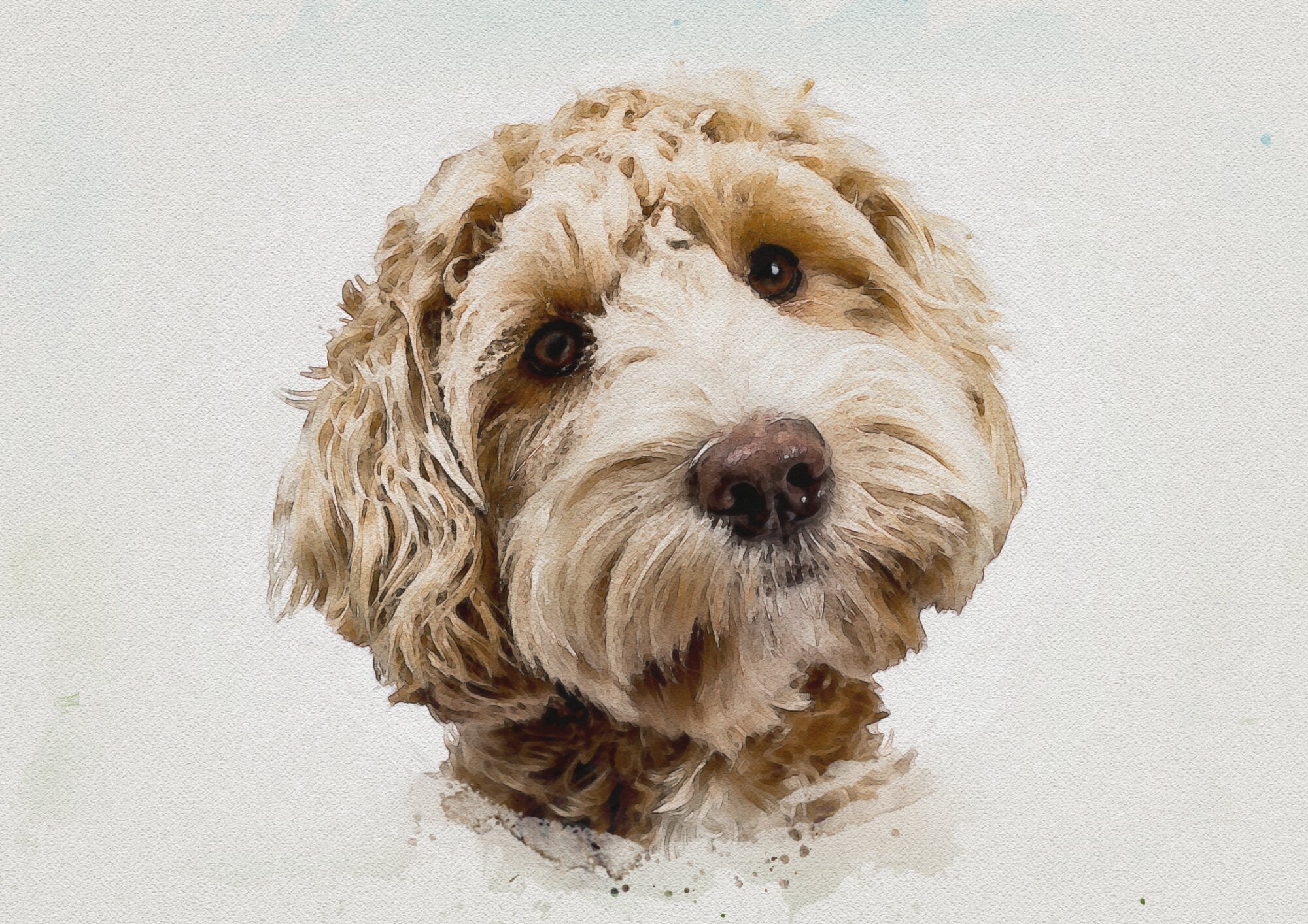 Cockapoo Dog Wall Art Watercolour Print Dog Lover Gift Dog - Etsy