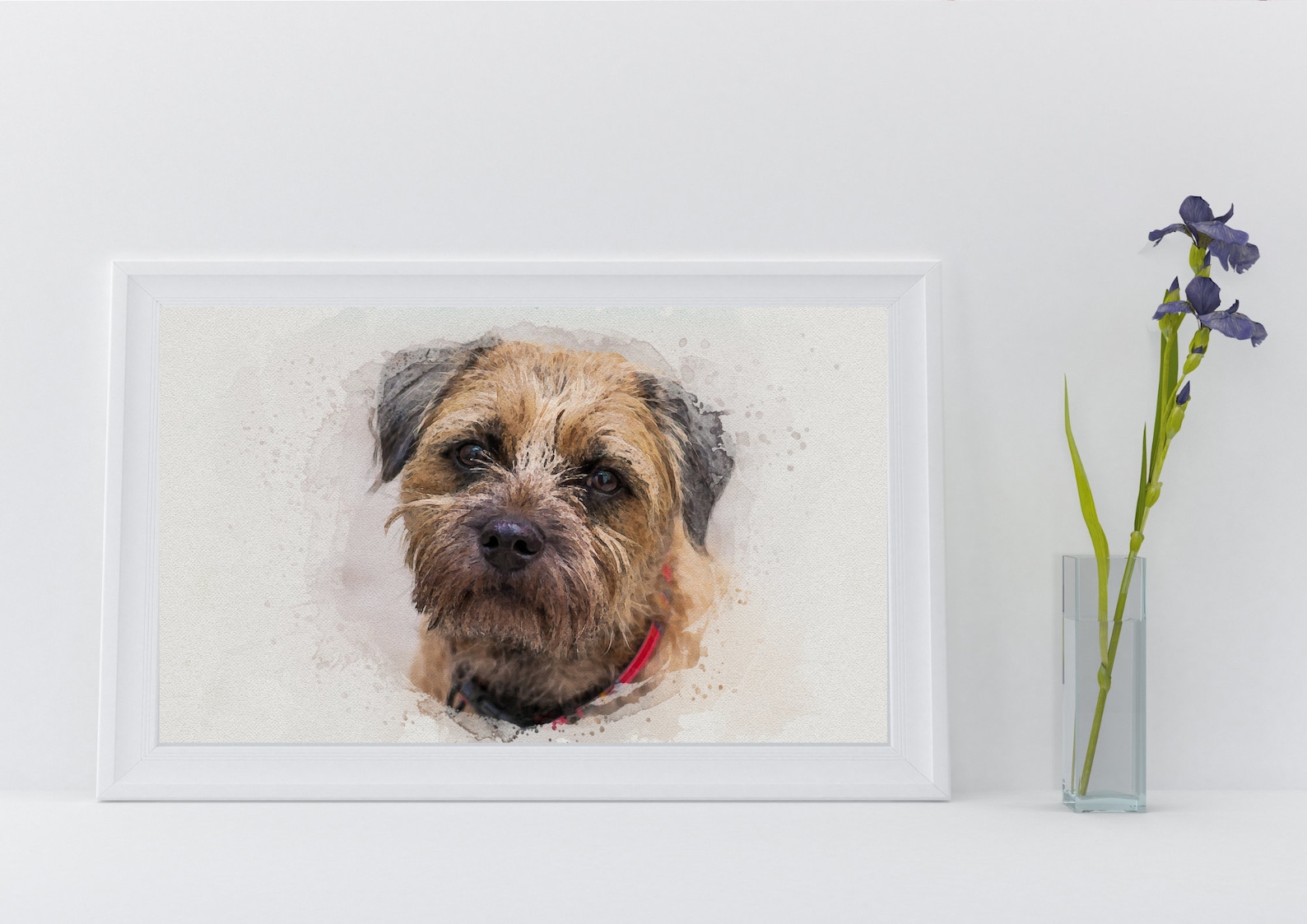 Border Terrier Dog Wall Art, Watercolour Print, Dog Lover Gift, Dog ...