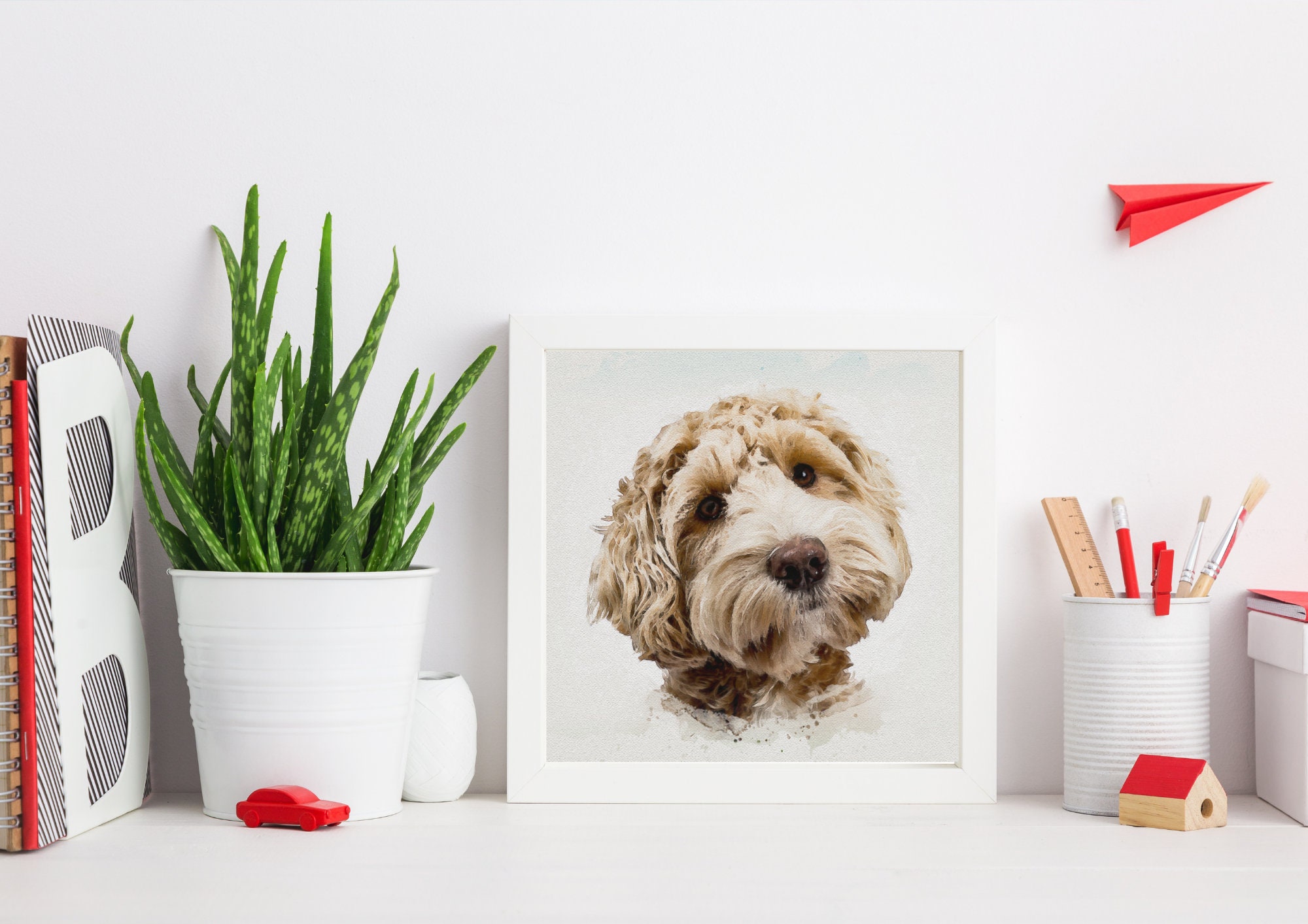 Cockapoo Dog Wall Art Watercolour Print Dog Lover Gift Dog - Etsy