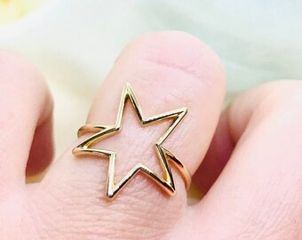 Star Shape Ring - Etsy