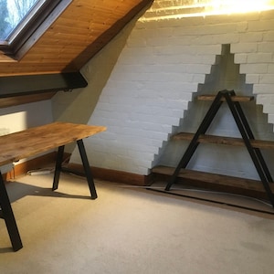 Bespoke Rustic Gaming Desk With A Frame Industrial Legs - Etsy UK