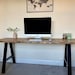 Bespoke Rustic Gaming Desk With A Frame Industrial Legs - Etsy UK