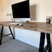 Bespoke Rustic Gaming Desk With A Frame Industrial Legs - Etsy UK