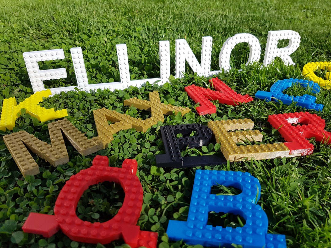 Bricks Alphabet Letters - Etsy