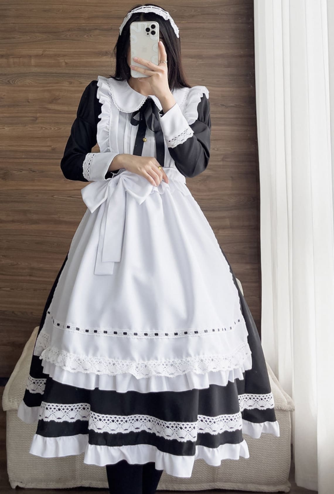 Traditional Maid Dress Long-sleeved Maid Dress Cute Dress - Etsy