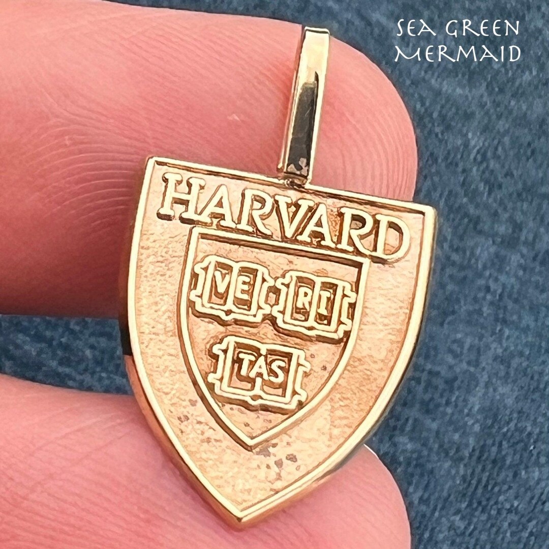 10k Gold HARVARD University "veritas" 1" Pendant. Ring Alternative - Etsy