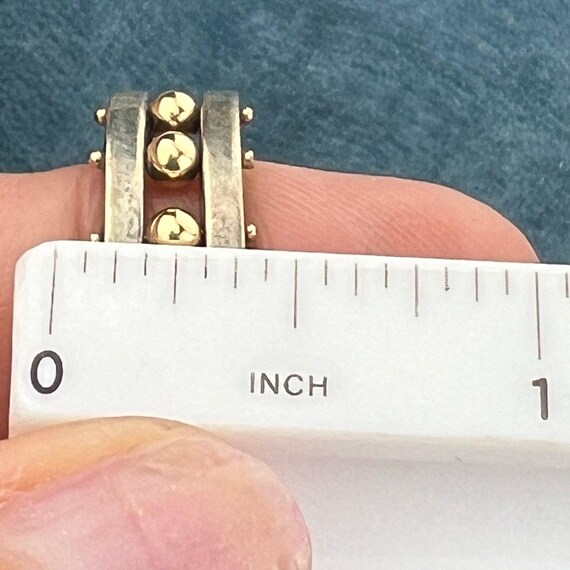 14k Gold Balls on 925 Wrap Coil Ring. MCM Modernist D… - Gem