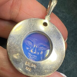 Goddess "man in Moon" Face SAJEN Pendant W Paua Shell. 1.7" - Etsy