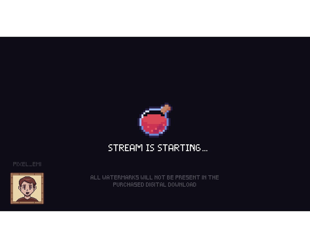 Animated Stream Scene for Twitch, Youtube , Pixel Art Loading Screen ...