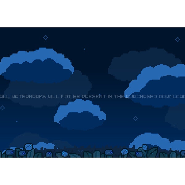 Animated Pixel Background - Etsy