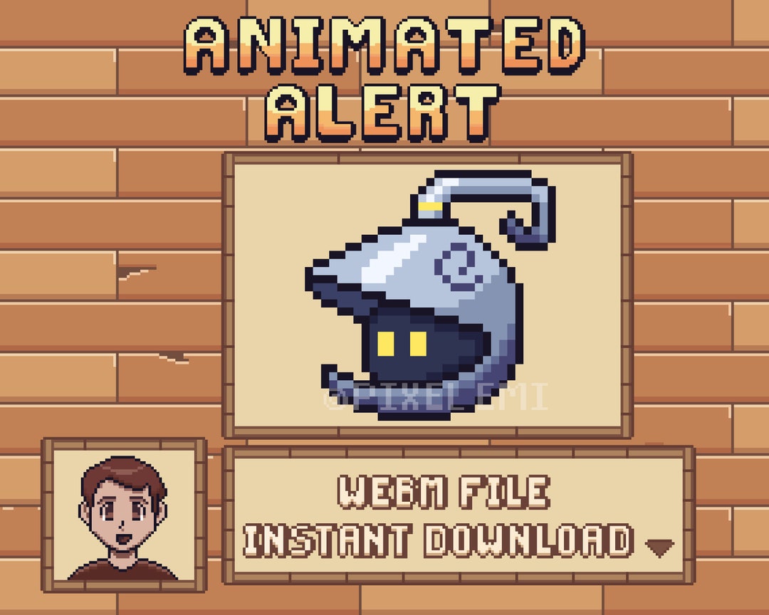Animated Stream Alert Pixel Art Twitch, Youtube, Cute Bouncy RPG ...