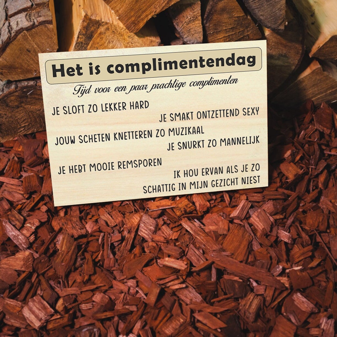 Wooden Saying Board Compliments Day, Wall Decor Living Room, Humor ...