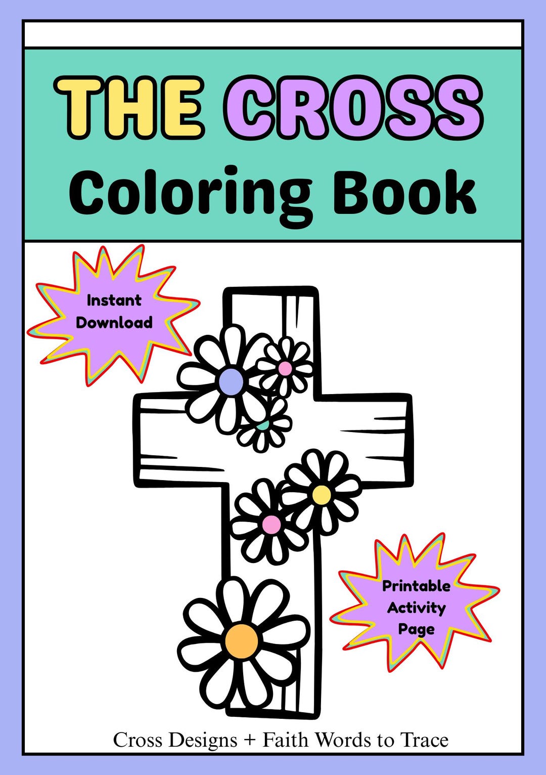 Printable Christian Coloring Book for Kid - Etsy