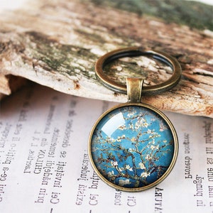 Starry Night Keychain Van Gogh Starry Night Keyring Van Gogh - Etsy