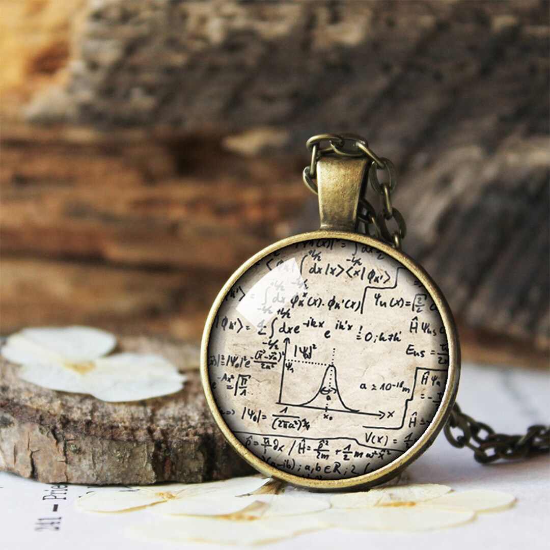 Math Necklace, Math Pendant, Mathematics Pendant, Science Jewelry ...