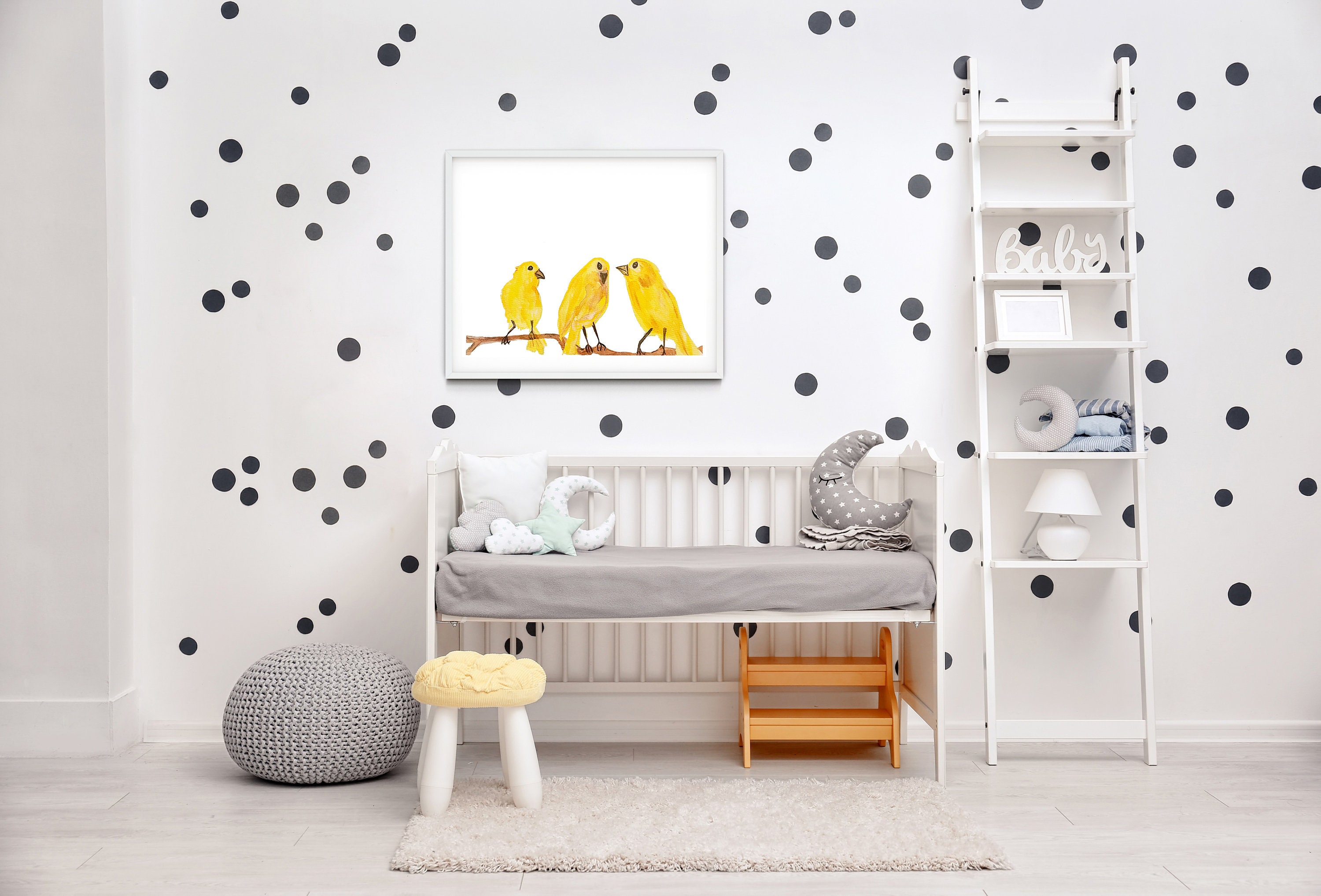 Canary Art Print, Watercolor Canary Painting, Watercolour, Yellow Bird ...